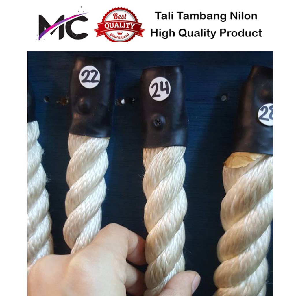 Jual Tali Tambang Besar Nilon Size 24 mm Nylon Rope Pengikat Barang ...
