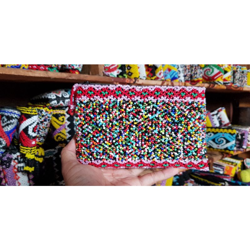 Jual DOMPET MANIK KHAS KALIMANTAN MOTIF PASIR | Shopee Indonesia