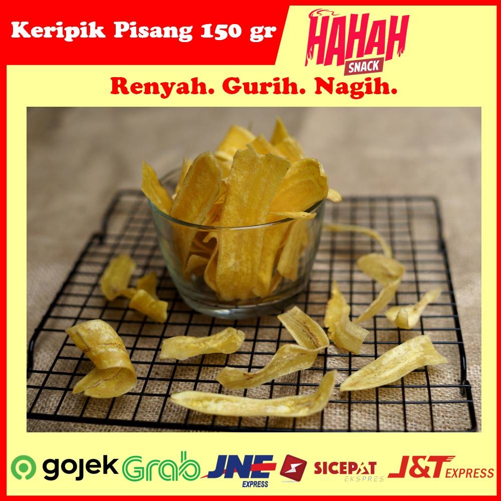 Jual Keripik Pisang HAHAH Snack cemilan gurih renyah | Shopee Indonesia