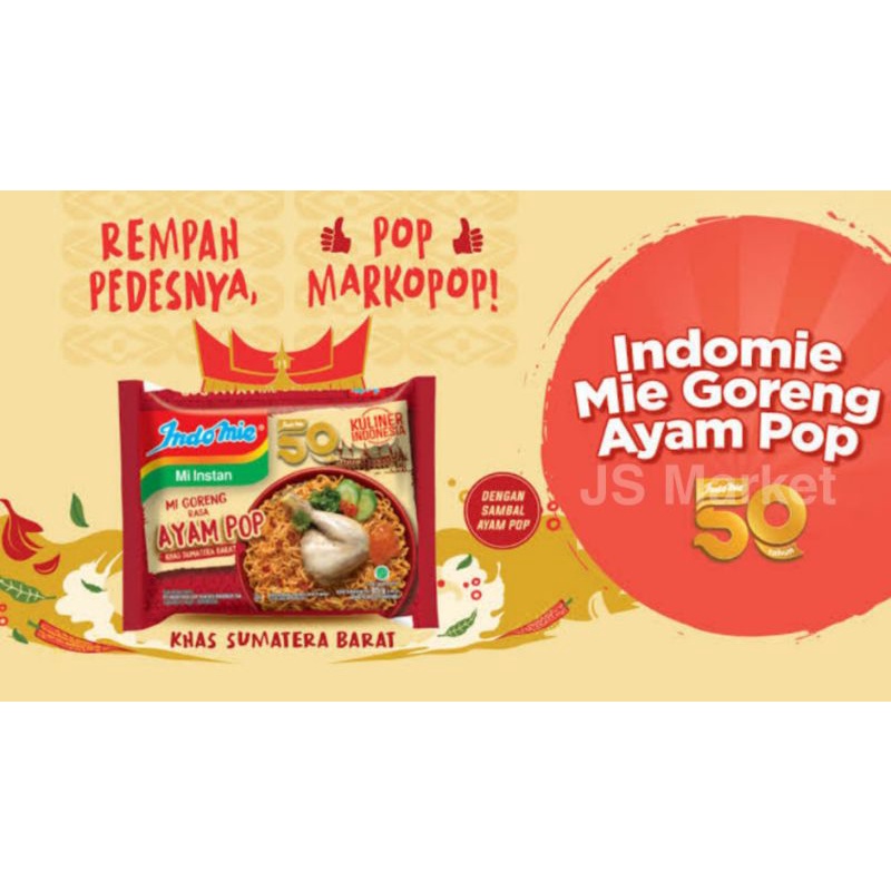 Jual INDOMIE AYAM POP SUMATERA BARAT 3 PCS | Shopee Indonesia