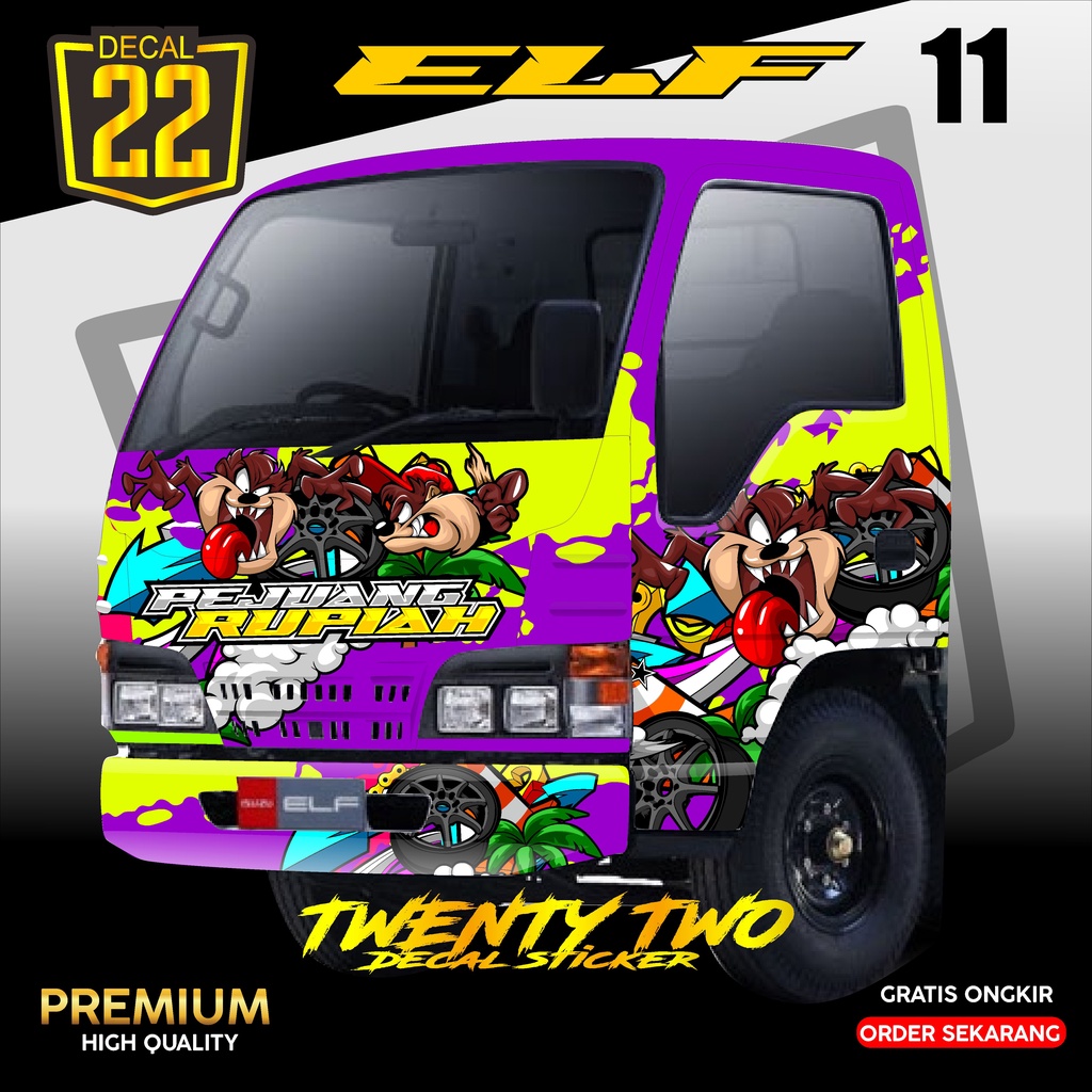 Jual STIKER DECAL ELF FULL KABIN TERMURAH FULLBODY KABIN KODE 11 Rgg ...