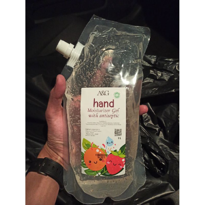 Jual REFILL Hand Sanitizer - A&G Hand Moisturizer Gel - 1000ml / 1 ...
