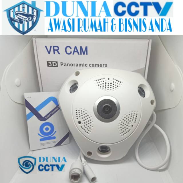 Jual VR CAM 3D / IP Kamera VR 360 Wireless Fish Eye 360 Panoramic Lens ...