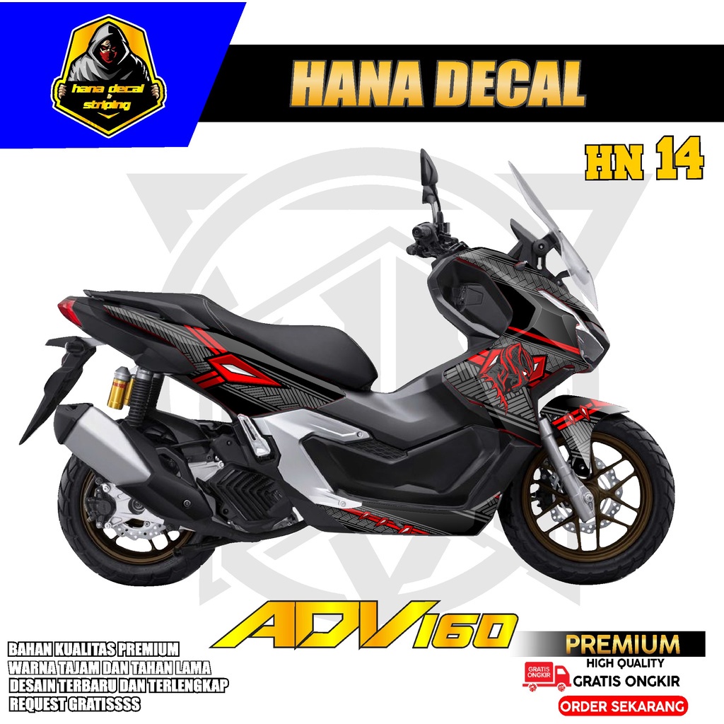 Jual DECAL STIKER FULLBODY MOTOR HONDA ADV 160 DESAIN BARU 14 KODE ...