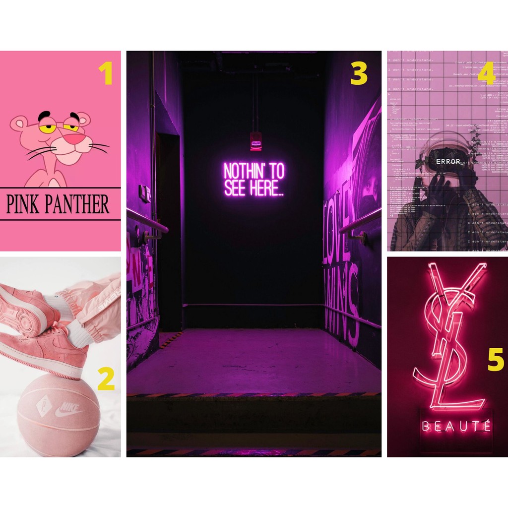Jual Poster Pink Ukuran A4 Untuk Hiasan Dinding Kamar | Shopee Indonesia