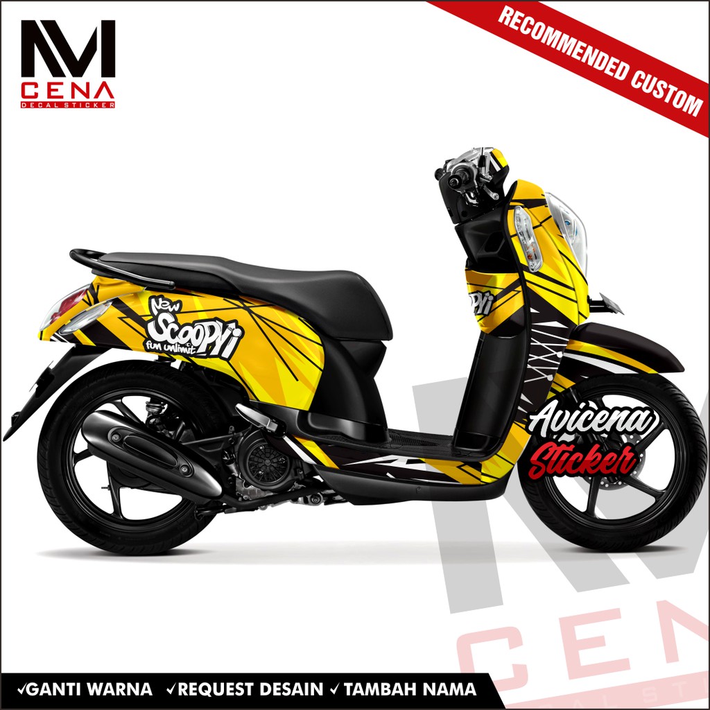 Jual Sticker Decal scoopy full body Decal Sticker Scopy New Fi2014 2015 ...