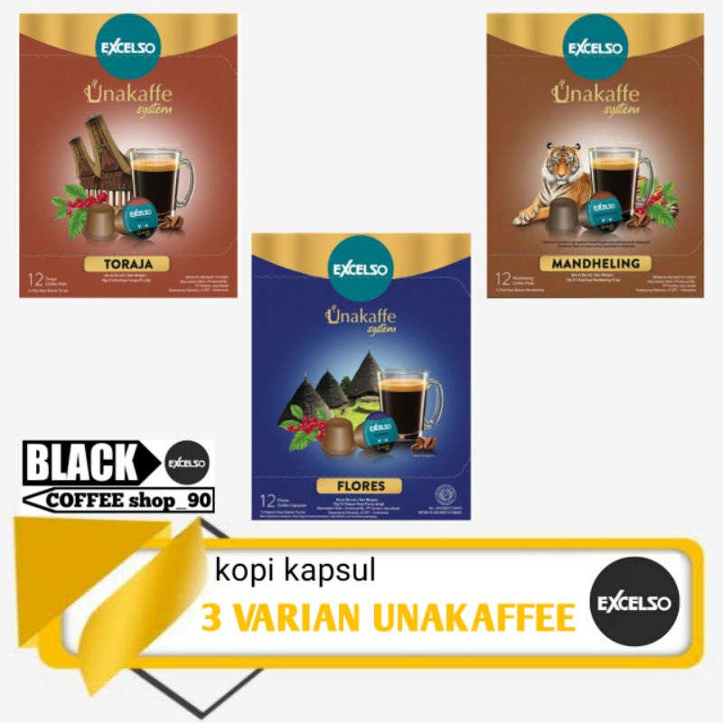 Jual excelso unakaffe promo 3 varian | Shopee Indonesia