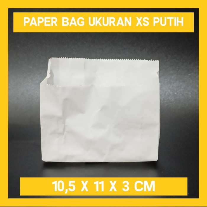 Jual PAPER BAG / KANTONG ROTI UKURAN XS WARNA PUTIH ISI 20 PACK / 2000 ...