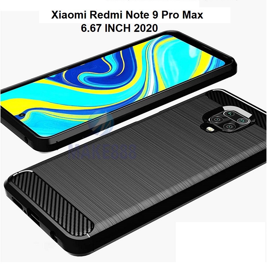 Jual Case Ipaky Carbon Fiber XIAOMI REDMI NOTE 9 PRO MAX Softcase ...