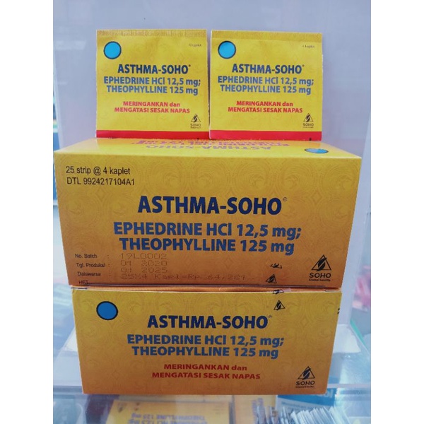 Jual ASMA SOHO (OBAT SESAK NAFAS) 1 BOX ISI 25 STRIP | Shopee Indonesia