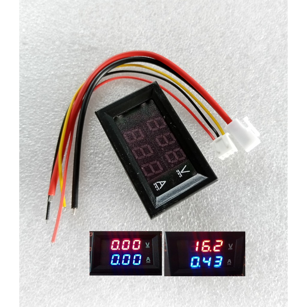 Jual Modul Voltmeter Ammeter Digital DC 100V 10A IC Kecil | Shopee ...