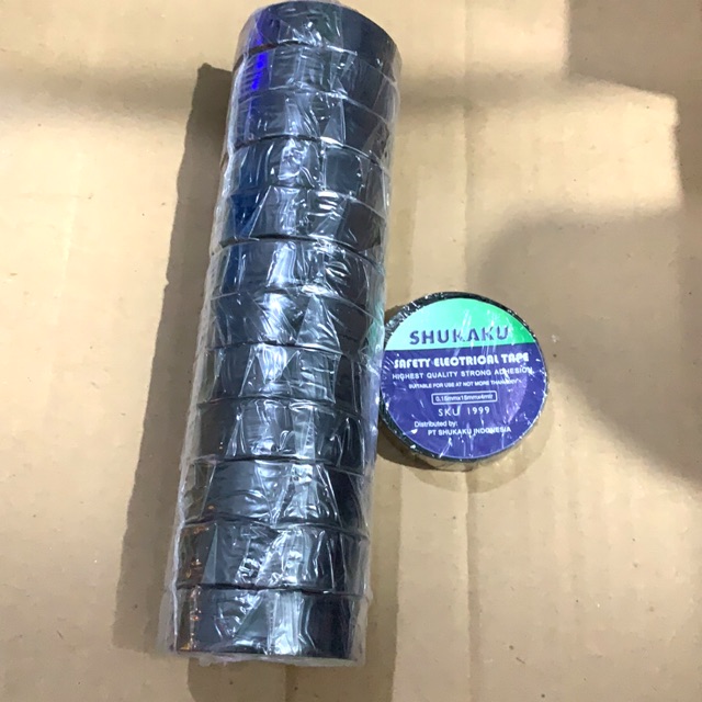 Jual Isolasi kabel hitam per roll 12 buah Isolasi hitam shukaku isolasi ...