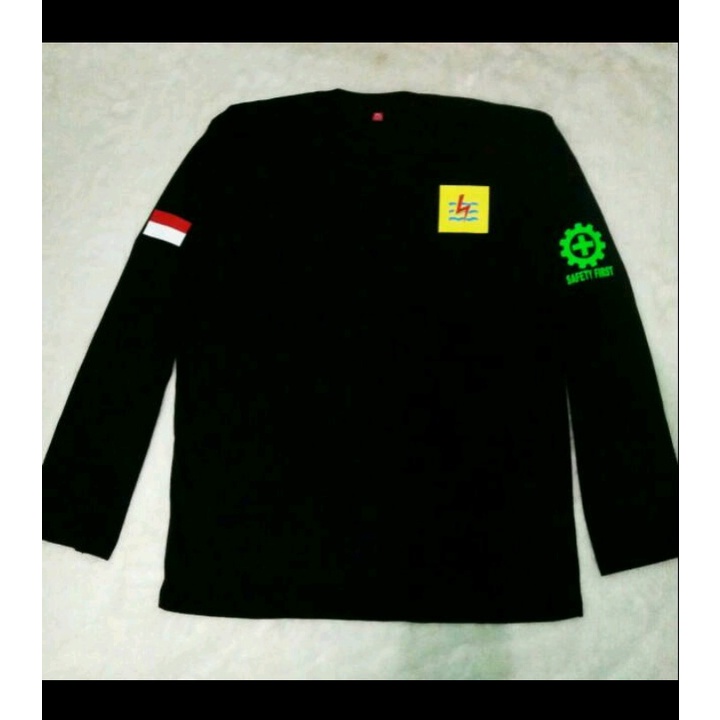 Jual kaos baju tshirt lengan panjang PLN SAFETY FIRST UTAMAKAN SHOLAT ...