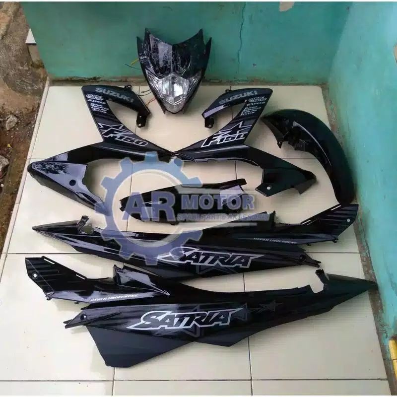 Jual BODY SATRIA FU FACELIFT HITAM COVER BODY SUZUKI SATRIA FU FACELIFT ...