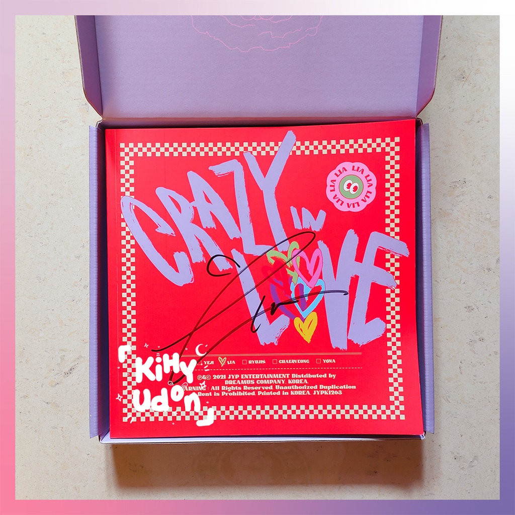Jual ITZY CRAZY IN LOVE CIL LIA SIGNED ALBUM ONLY HELLO82 | Shopee ...