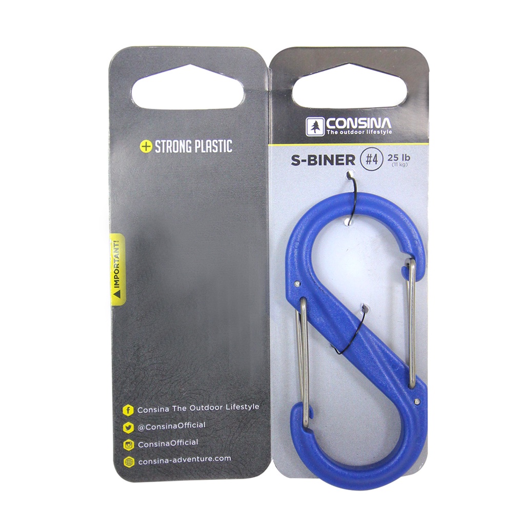 Jual Consina S Biner 4 Carabiner Mini Pengait Tali Camping Tenda ...