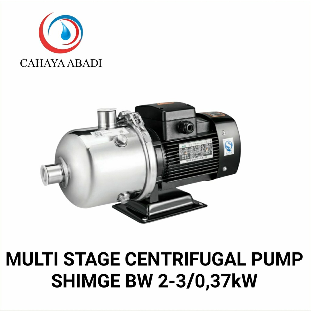 Jual POMPA AIR HORIZONTAL CENTRIFUGAL PUMP - SHIMGE - BW2-3/0,5 HP - 220 V | Shopee Indonesia