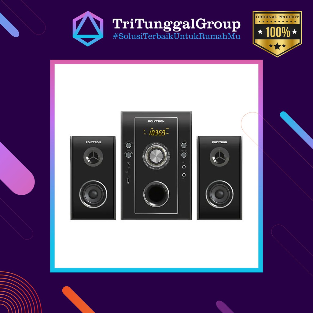 Jual (BAYAR DI TEMPAT) (HARGA PROMO) SPEAKER POLYTRON PMA 9503 / PMA9503 [BLUETOOTH / AUX / USB ...