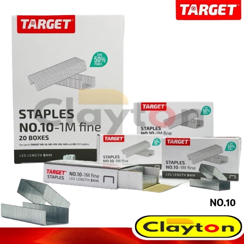 Jual ISI STAPLES NO 10 / ISI STAPLES TARGET NO 10 / REFILL STAPLES ...