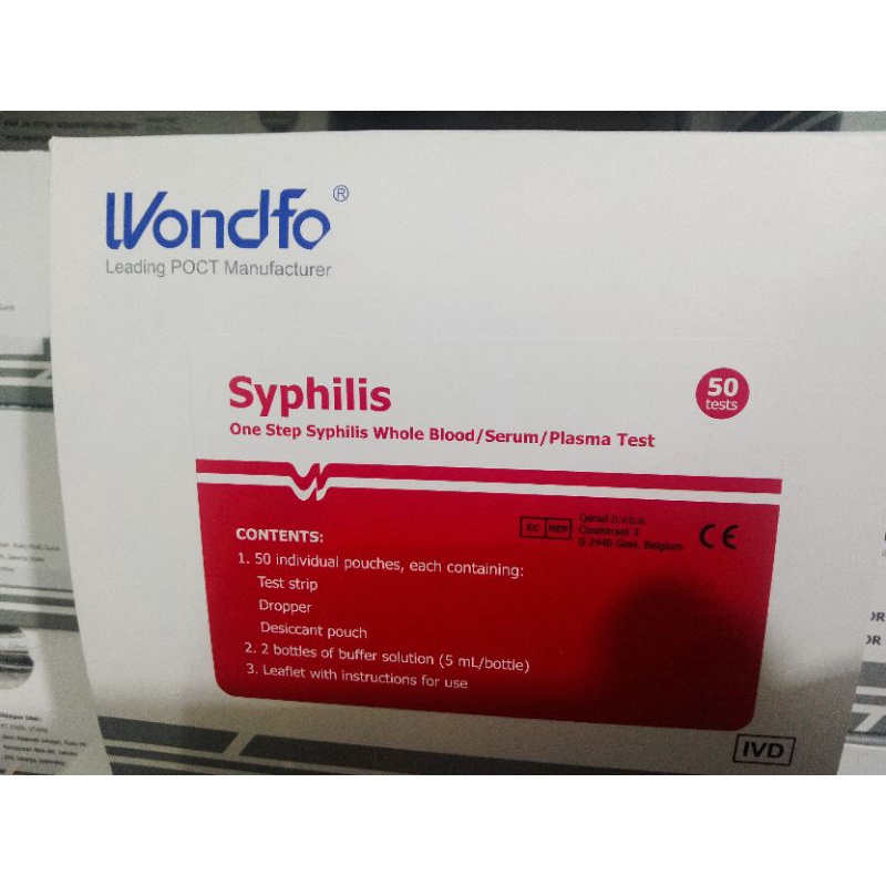 Jual SYPHILIS TEST WONDFO STRIP @50TEST | Shopee Indonesia