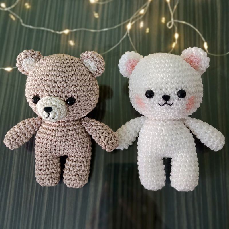 Jual Laagurumi Amigurumi (Boneka Rajut) Bear Couple | Shopee Indonesia