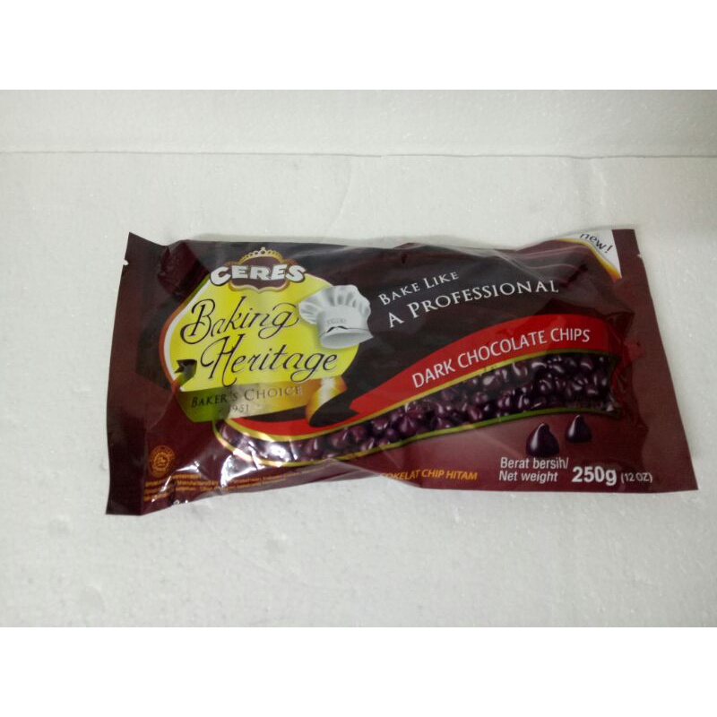 Jual Ceres Dark Chocolate Chips 250g | Shopee Indonesia
