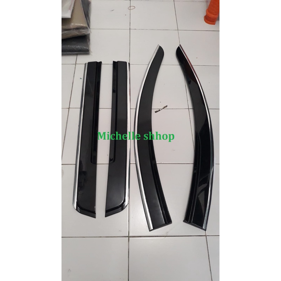 Jual Talang air ALL NEW XPANDER hitam list chrome injection | Shopee ...