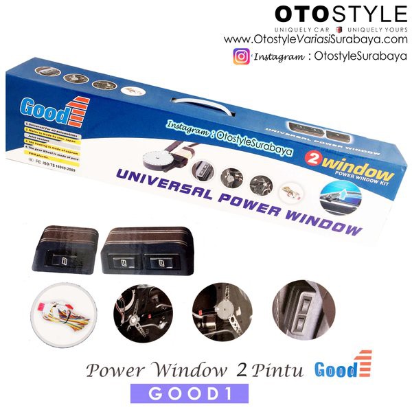 Jual Power Window Universal YOKO 2 Pintu Set Lengkap Premium ( Tanam ...