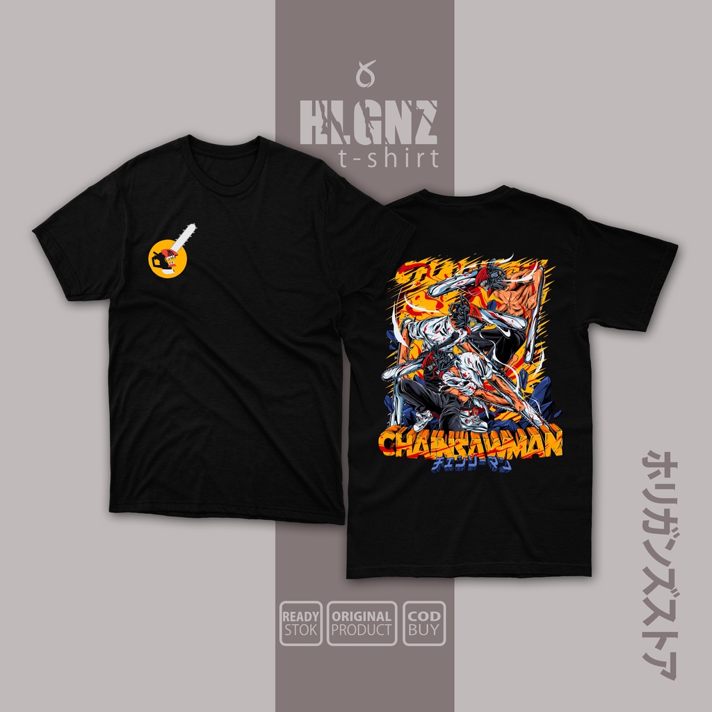 Jual Baju Anime CHAINSAWMAN DENJI CM001HG Kaos Anime Premium Holiganz ...