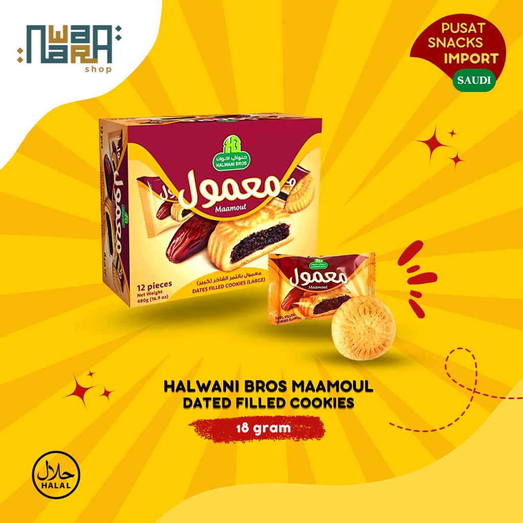 Jual HALWANI BROS MAAMOUL DATES FILLED COOKIES (ECER) | Shopee Indonesia