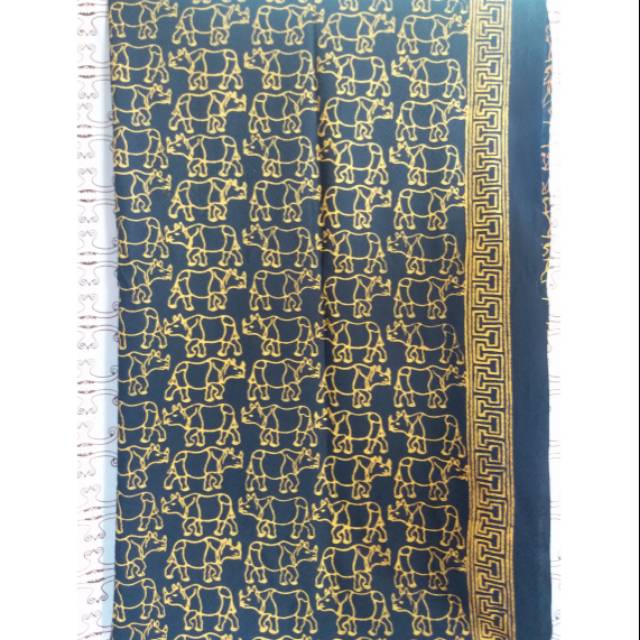 Jual batik kula (motif 'badak jawa ujung kulon') | Shopee Indonesia