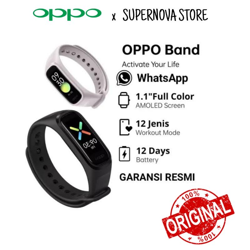 Jual Smartwatch OPPO Band ( Exercise mode , Health monitor ) | Shopee ...
