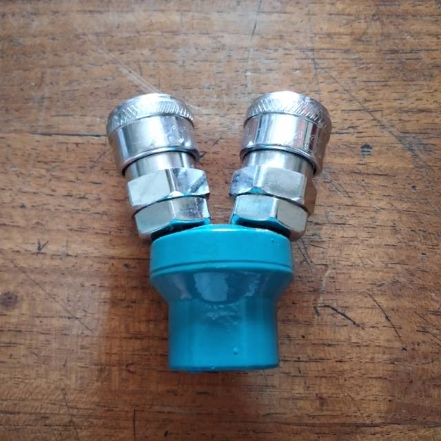 Jual SAMBUNGAN COUPLER PLUG SELANG KOMPRESOR ADAPTOR ANGIN CABANG 2 ...