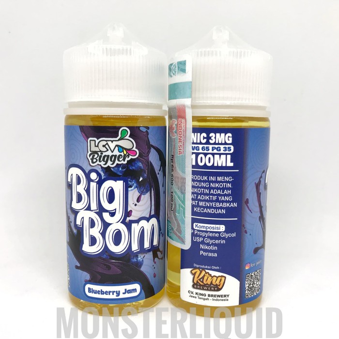 Jual LCV BIGGER BIG BOM BLUEBERRY JAM 3MG 100ML | Shopee Indonesia