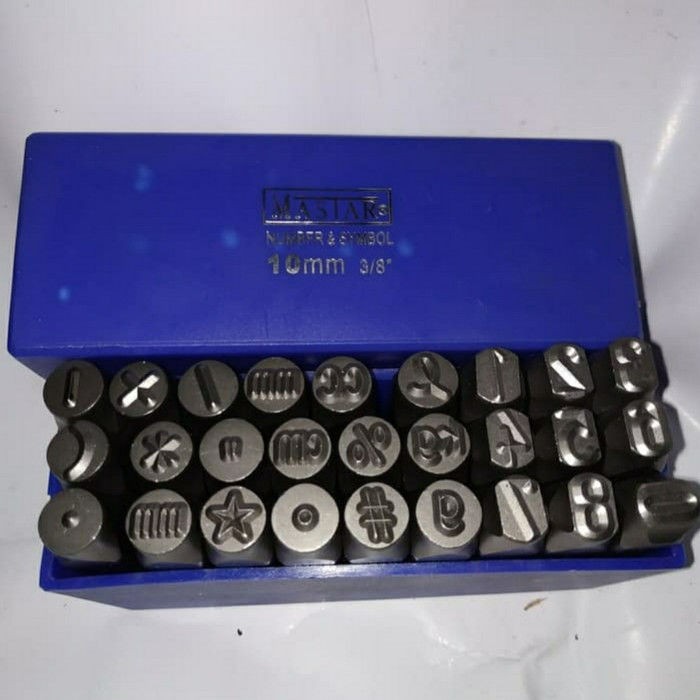 Jual stamp punch angka dan simbol ketok bintik 3mm mastar germany ...