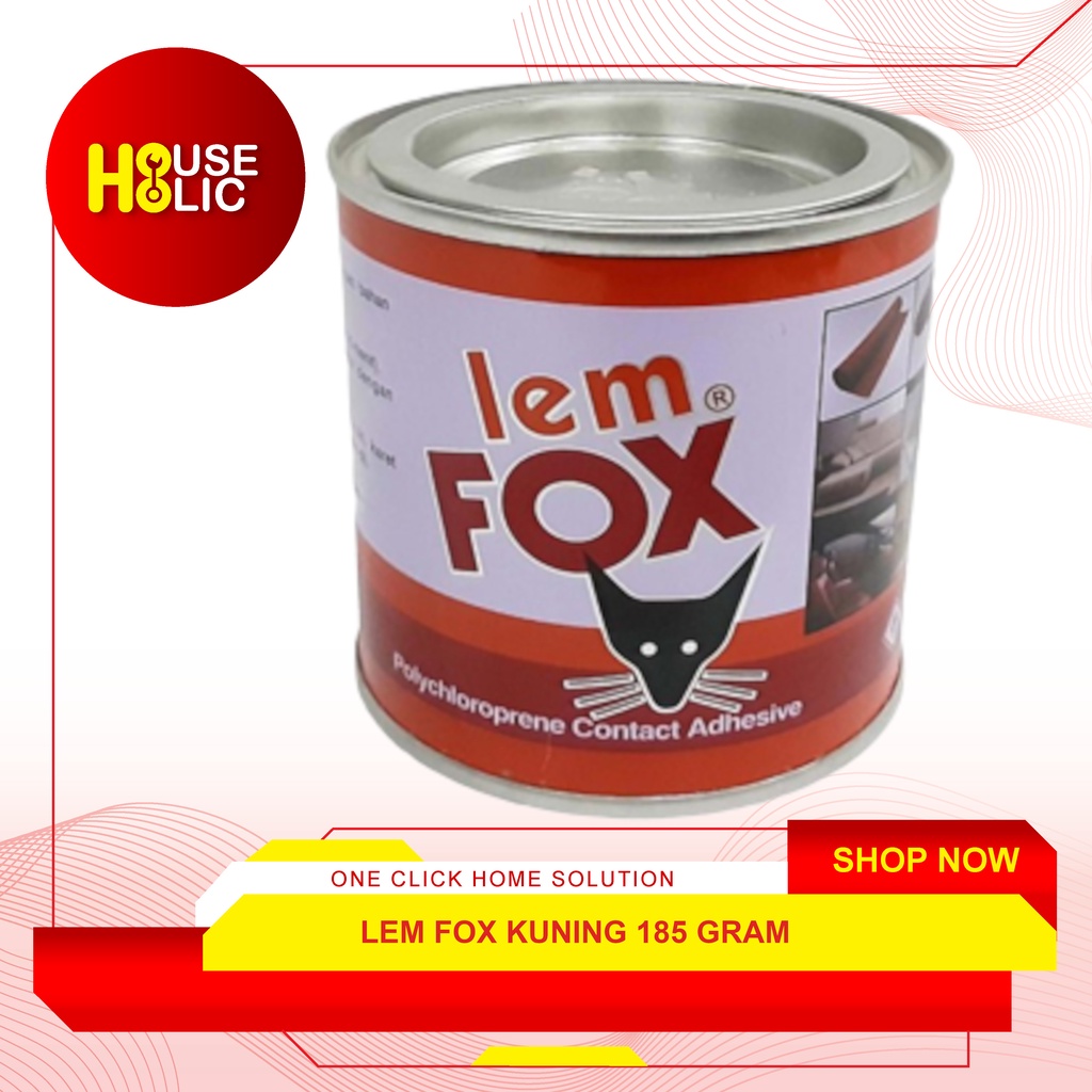Jual Lem Fox 185 Gram / Lem Fox Kuning Lem Kayu Lem Kulit Lem Karet ...