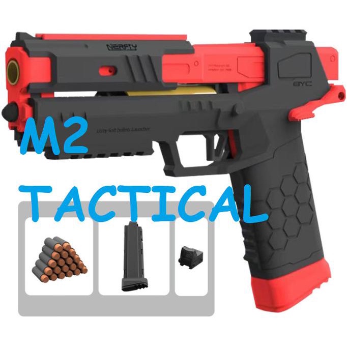 Jual Lizzie Gecko Lizzy Nerfty Nerf Dart Blaster Black Red Special ...