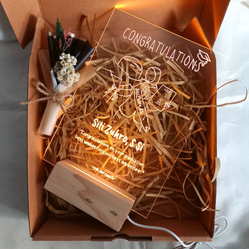 Jual Acrylic Gift Box LED | Akrilik Gift Box | Kado Wisuda | Kado Ultah ...