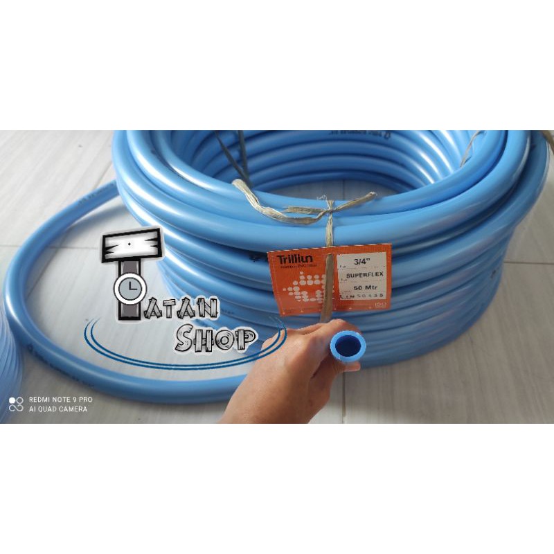 Jual SELANG AIR SUPERFLEX 3/4 INCH - TRILLIUN (Harga permeter) | Shopee Indonesia
