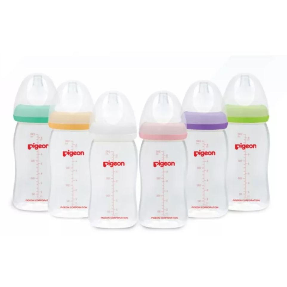 Jual Pigeon Botol Susu Softouch Peristaltic Plus Wide Neck 240Ml | Shopee Indonesia