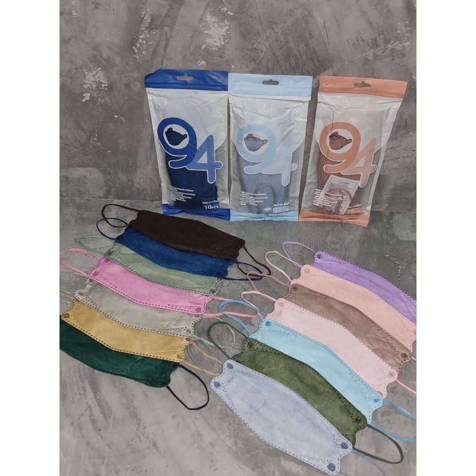 Jual COD Joy Mart Masker KF94 4 ply ISI 10pcs model convex Evo 3D Proctection Mask 3D KF 94 ...