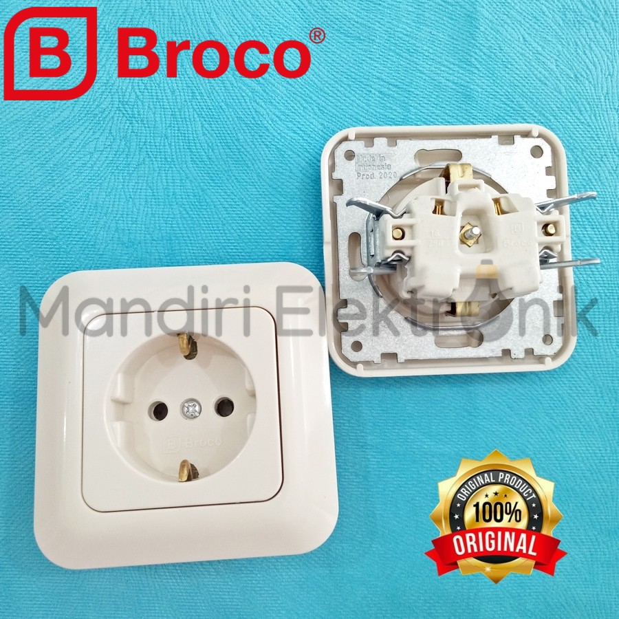 Jual Stopkontak Broco Gracio 4151 Stopkontak Tanam Tembok | Shopee ...