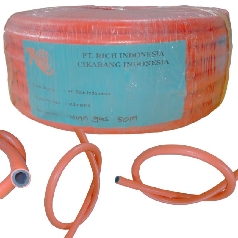 Jual SELANG GAS ROLL LPG 2 LAPIS ORANGE HARGA PER METER | Shopee Indonesia