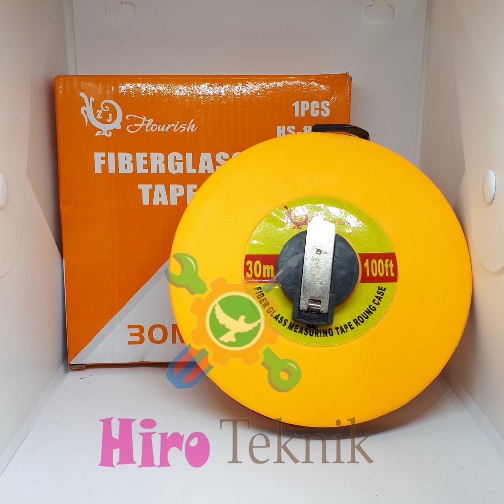 Jual METERAN FIBER 30 Meter / 100ft / METERAN KAIN / FIBERGLASS ...