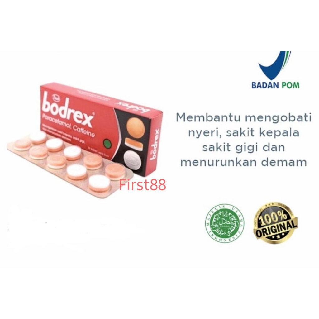 Jual Bodrex 1 Strip 10 Tablet sakit Kepala , sakit gigi, demam | Shopee ...
