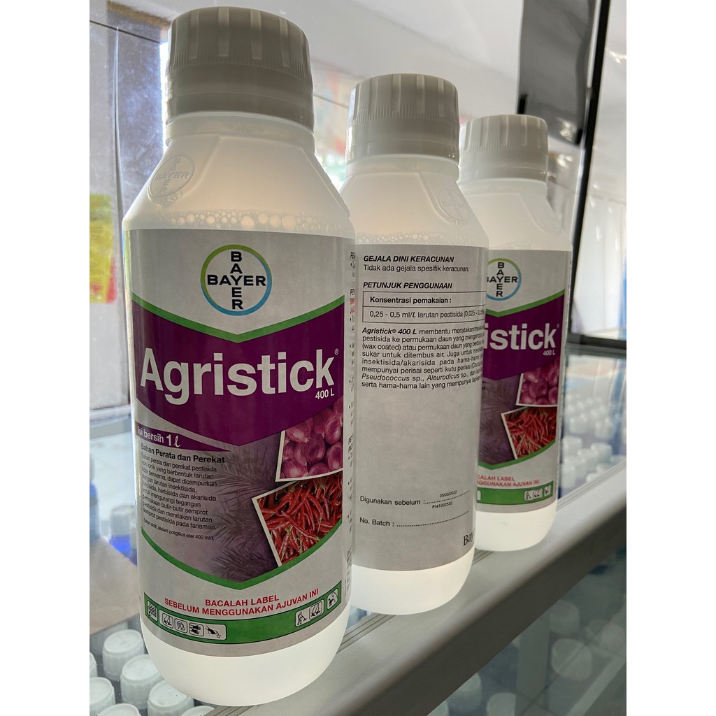 Jual Agristick 400L 1 liter Perekat Perata dan Pengemulsi untuk Pestisida | Shopee Indonesia