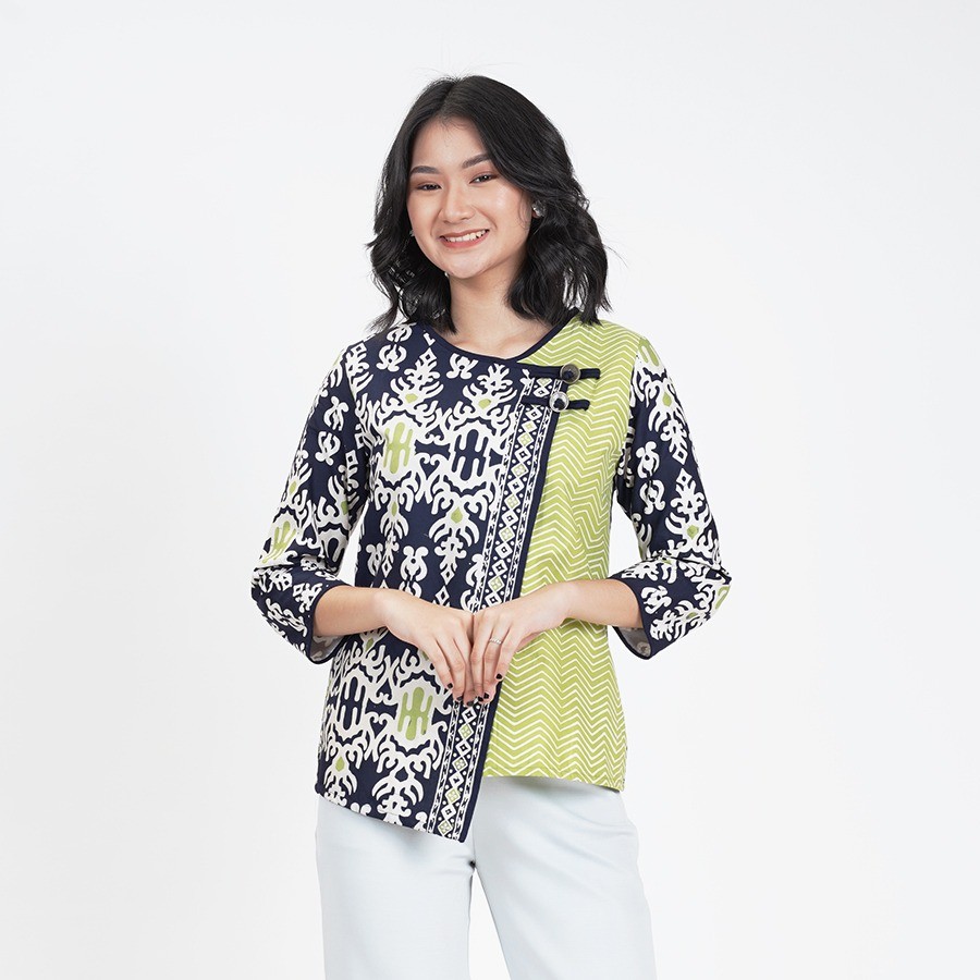 Jual NONA RARA - Tango Garut T0755, Baju Batik Kasual Modern | Shopee Indonesia