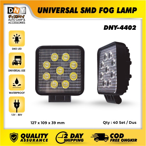 Jual Fog Lamp DNY Universal Smd 9 Titik Kotak DNY-4402 | Shopee Indonesia