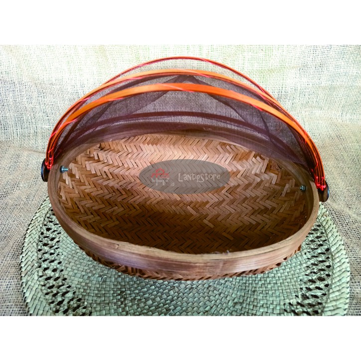 Jual Tudung Saji Bambu Lonjong Oval Get 1 Set (dapat 3 ukuran) | Shopee ...