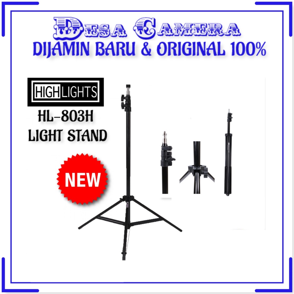 Jual HIGHLIGHTS HL-803H LIGHT STAND ORIGINAL | Shopee Indonesia
